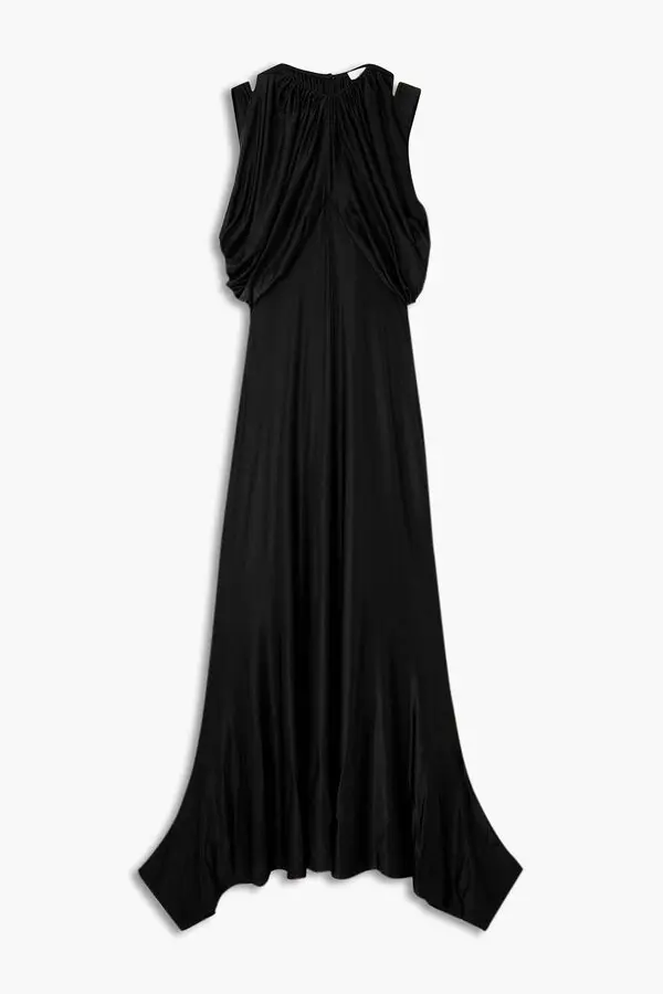 Rabanne Draped Stretch-jersey Midi Dress