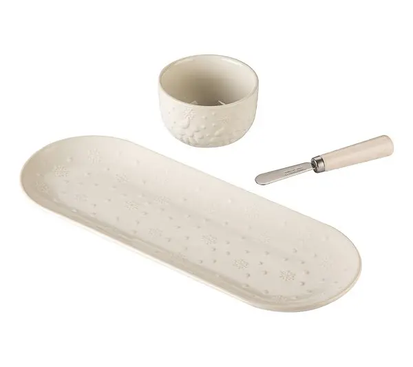 TEMP-TATIONS Seasonal 14' Tray With Ramekin And Spreader