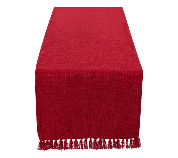 DESIGN IMPORTS Holly Berry Slub Table Runner