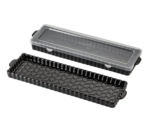 TEMP-TATIONS Carved Willow Tart Pan With Lid-it