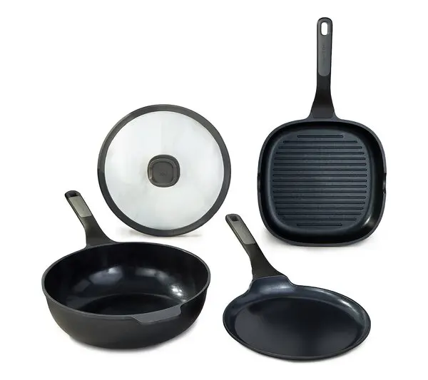 BERGHOFF Stone+ 4pc Nonstick Ceramic Cookware S Et