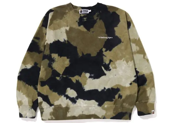 BAPE Chusen Dye Loose Fit Crewneck Sweatshirt