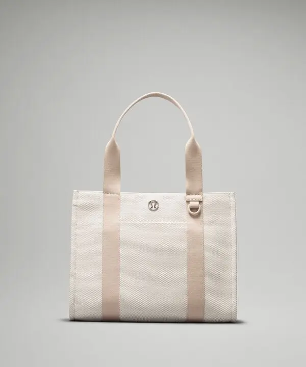 Lululemon Two-tone Canvas Tote Bag - Mojave Tan/light Ivory