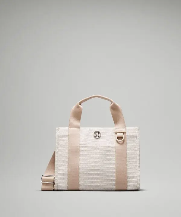 Lululemon Canvas Mini Tote Bag - Mojave Tan/light Ivory