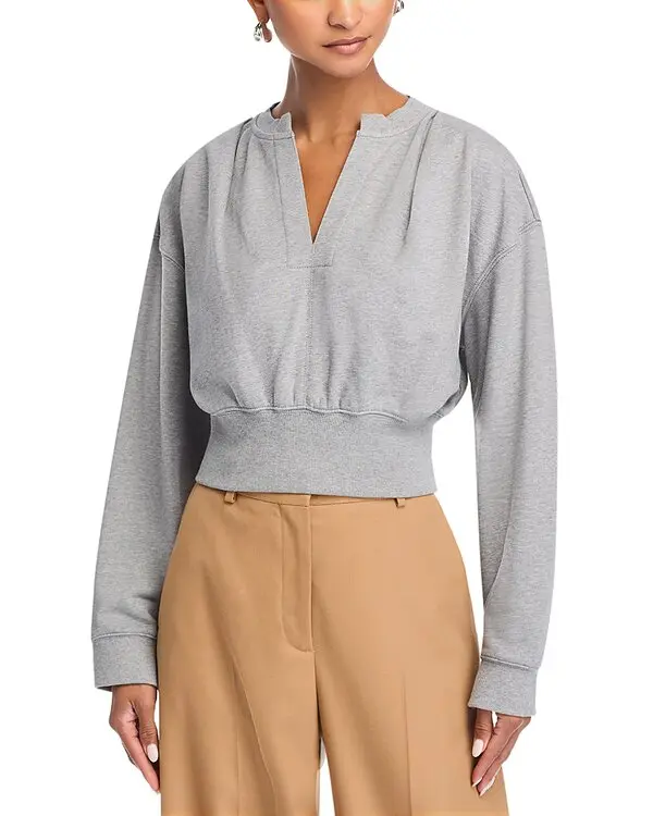 3.1 Phillip Lim Cropped Sweatshirt - Grey Melange