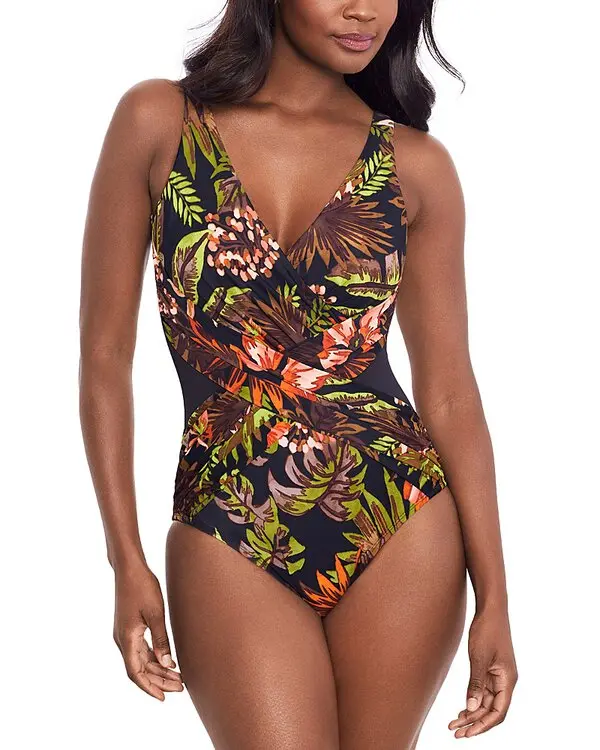Miraclesuit Botanico Crossover One Piece Swimsuit