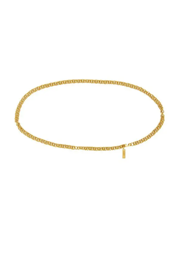Saint Laurent Metallic Chain Belt