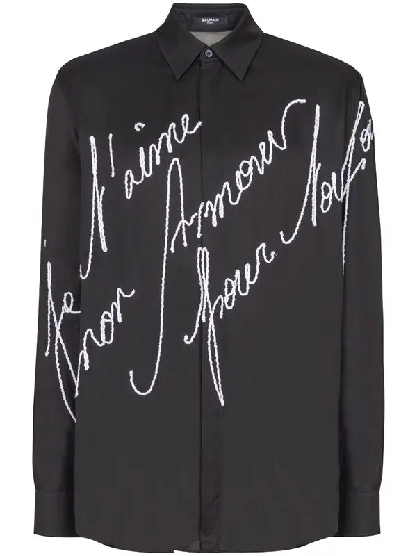 Balmain Embroidered-design Shirt