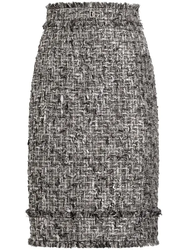 Dolce & Gabbana Tweed Pencil Skirt