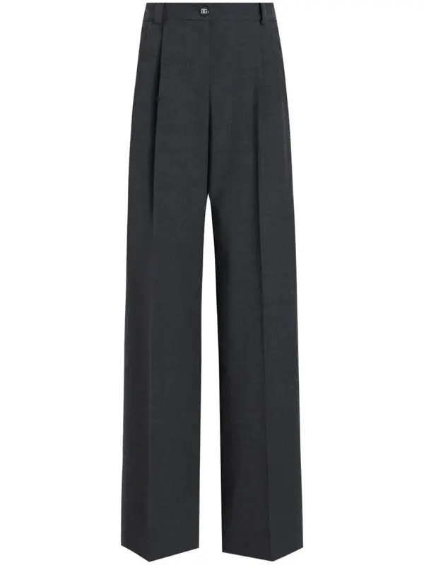 Dolce & Gabbana Pressed Crease Trousers - Grey
