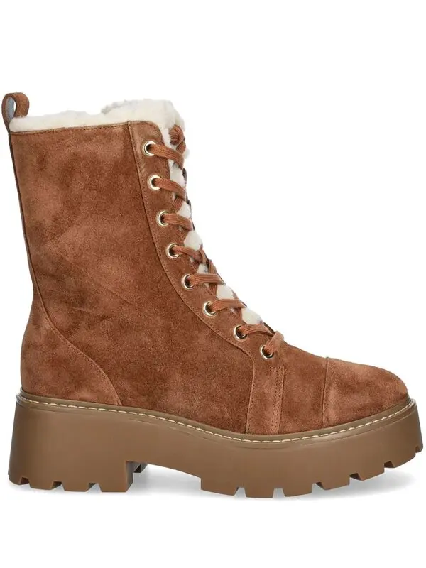 Michael Kors Suede Combat Boots