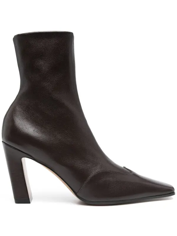 Khaite 85mm Nevada Boots - Brown