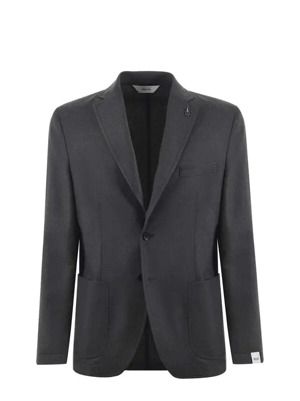 PAOLONI Stretch Wool Jacket - Grey