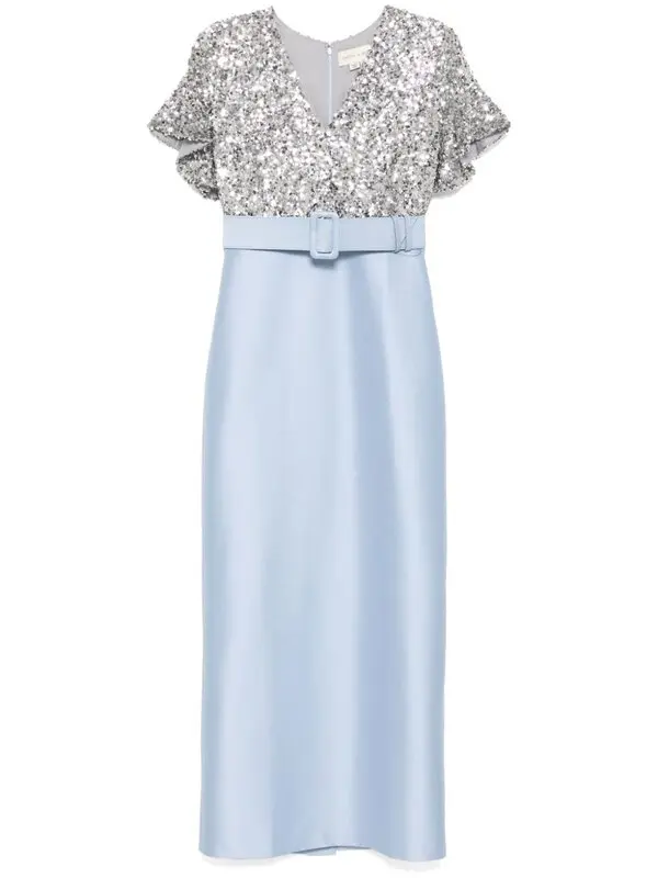 Sachin & Babi Marlene Gown - Blue