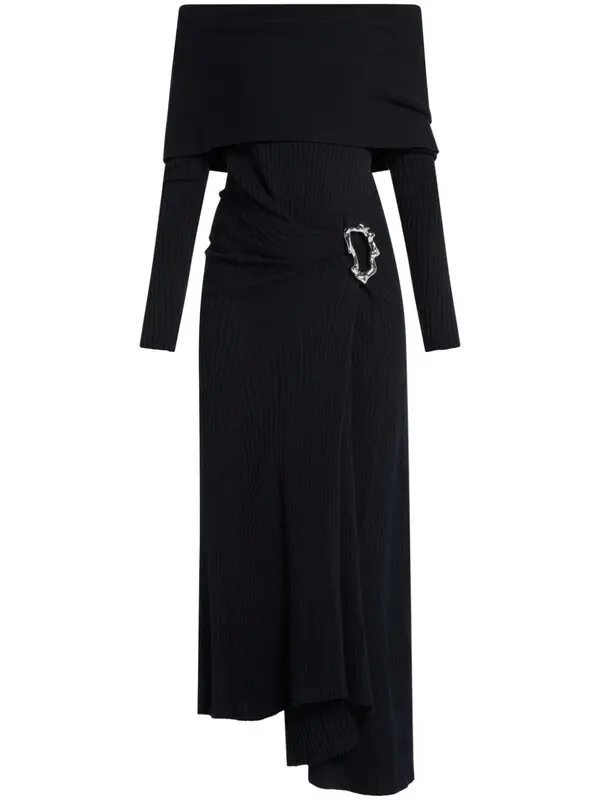 Anna Quan Phoebe Midi Dress - Black | Editorialist