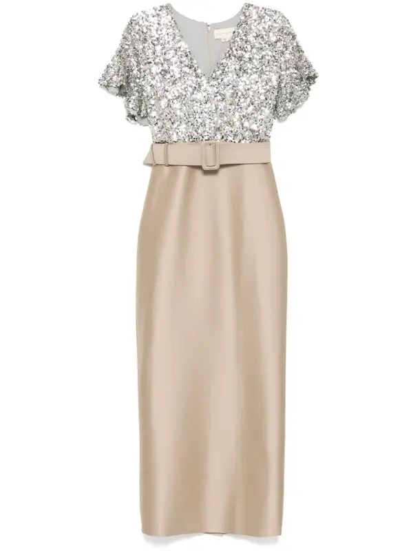 Sachin & Babi Marlene Gown - Neutrals
