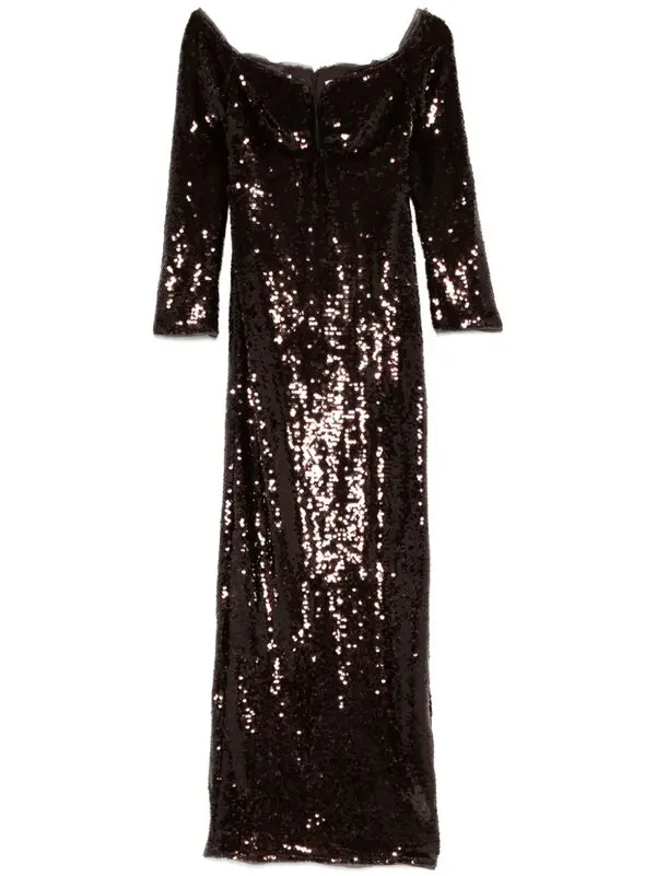 SELF-PORTRAIT Sequin Maxi Dress