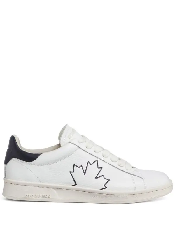 Dsquared2 Maple Leaf Detail Sneakers - White