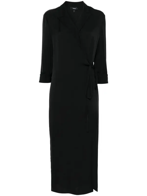 Theory Lapel Maxi Dress