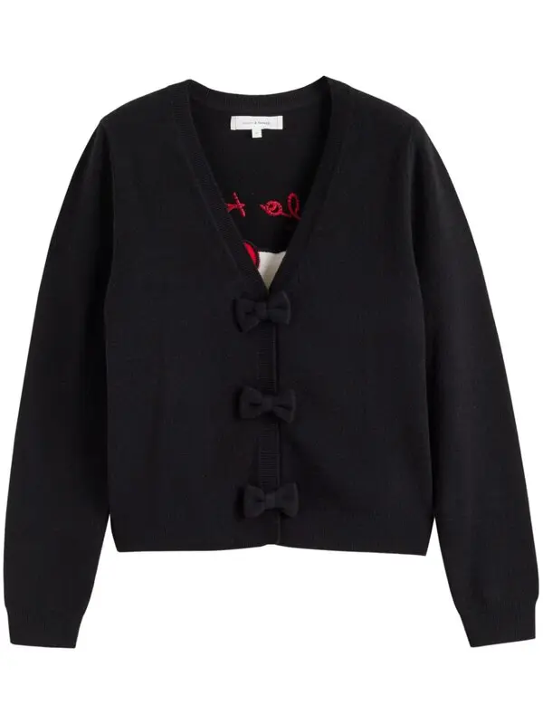 Chinti & Parker Hello Kitty Bow Cardigan