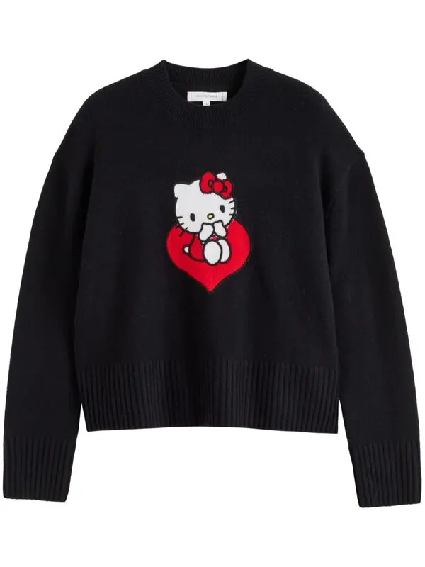 Chinti & Parker Hello Kitty Heart Sweater