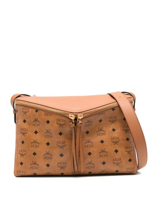 Mcm Diamant Shoulder Bag - Brown