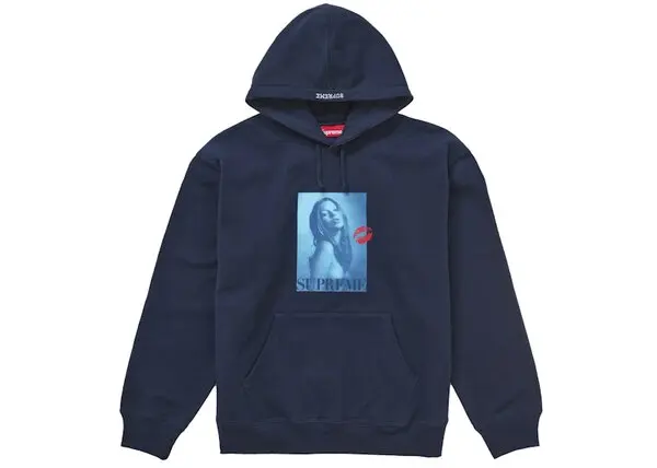 Supreme Kate Moss Hooded Sweatshirt - Navy Blue
