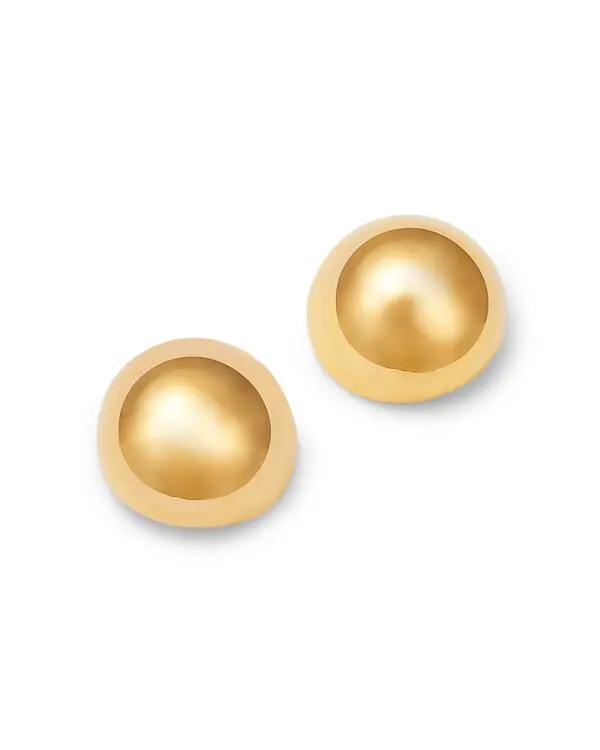 Bloomingdale'S Polished Half Bead Electroform Stud Earrings