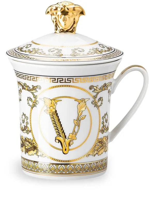 Versace Virtus Gala Porcelain Lid Mug