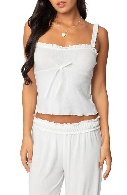 EDIKTED Sylvia Pointelle Tank