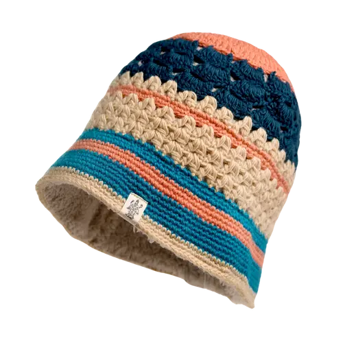 NIRVANNA DESIGNS Stripe Sun Hat - Blue Combo