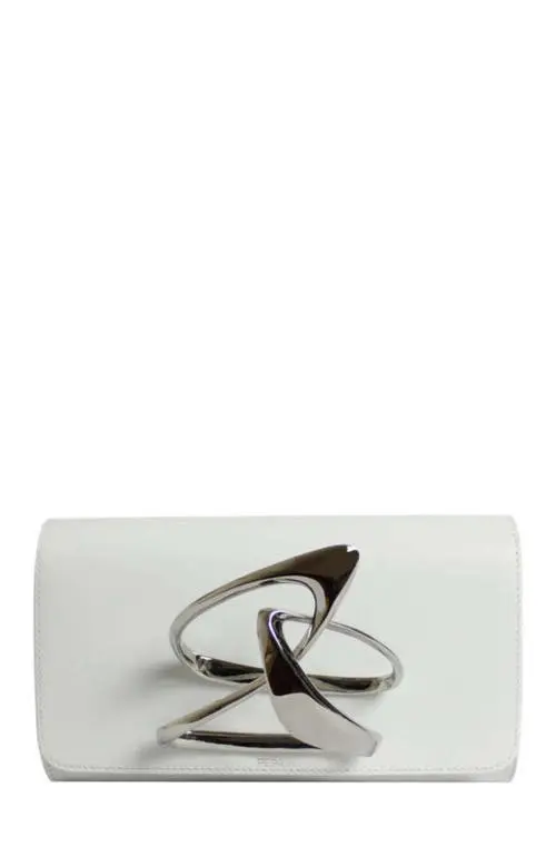 Perrin Zaha Hadid Loop Glove Clutch - White