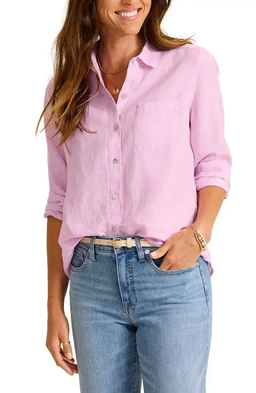 Tommy Bahama Coastalina Linen Shirt - Grape Mist