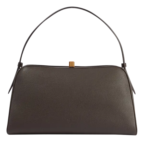 Khaite Cate Leather Tote - Brown