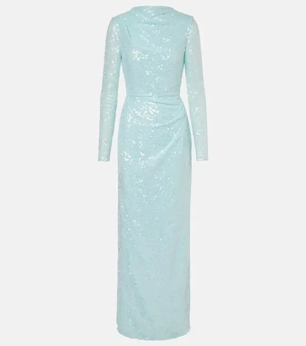 Erdem Sequined Gathered Gown