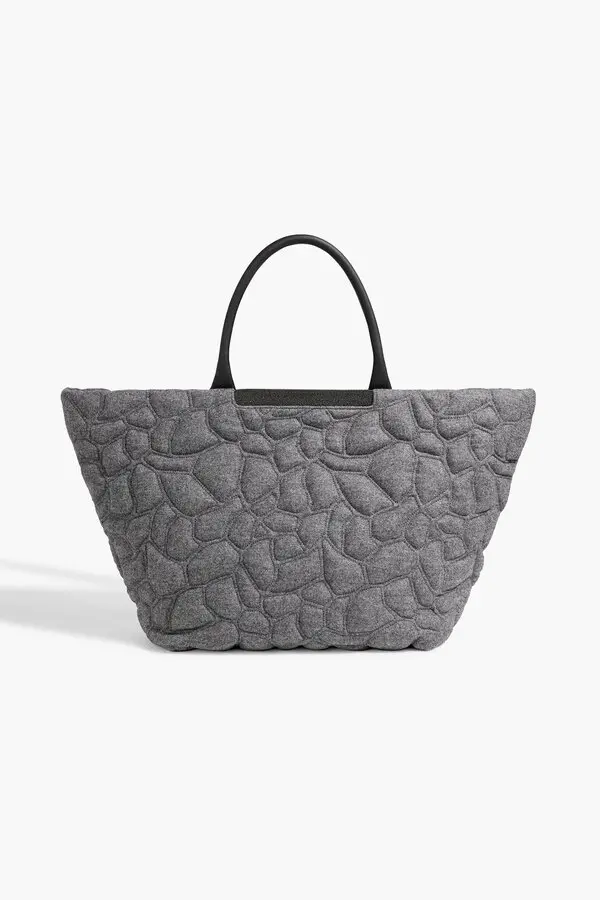 Brunello Cucinelli Quilted Felt Tote