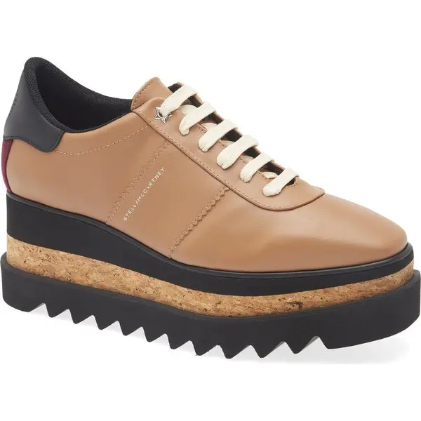 Stella McCartney Sneakelyse Platform Sneakers - Brandy