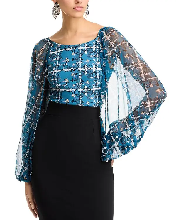 Chiara Boni La Petite Robe Basho Illusion Sleeve Top