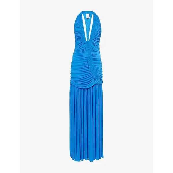 Christopher Esber Orion Jersey Maxi Dress - Lapis