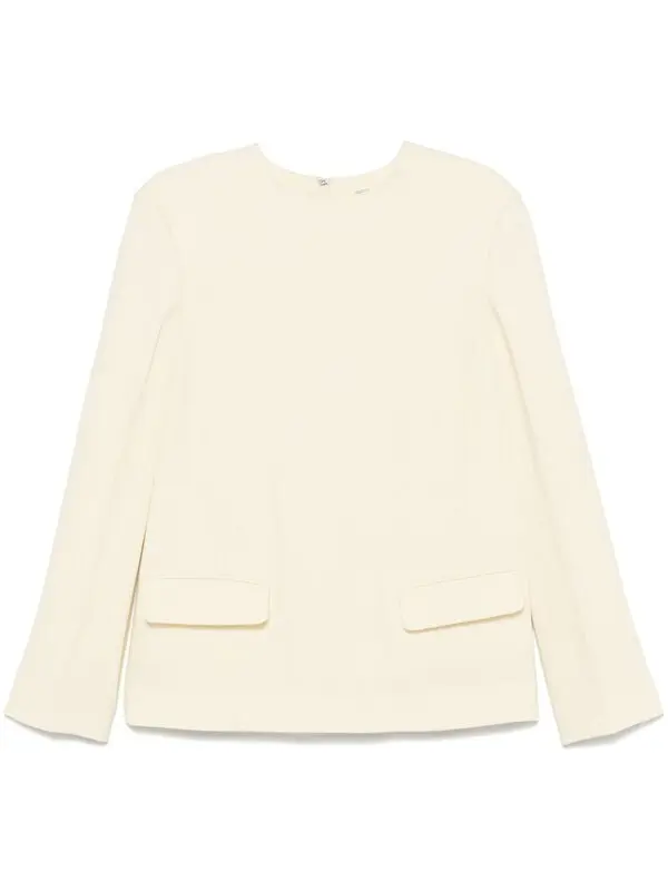 TOTÊME Slub-texture Blouse - White
