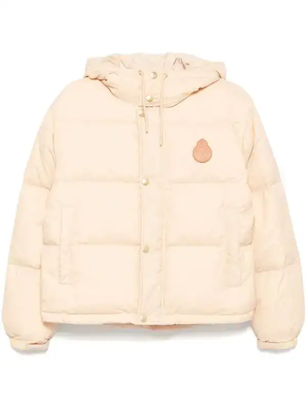 Sporty & Rich Crown Puffer Jacket - Neutrals | Editorialist