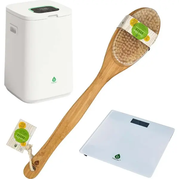 PURSONIC Bathroom Essential Set Luxury Towel Warmer Bucket, Digital Scale