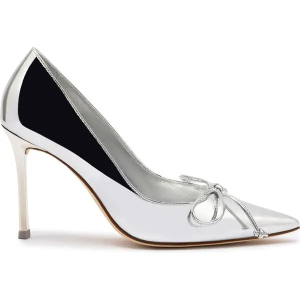 Larroude Linda Pump - Silver