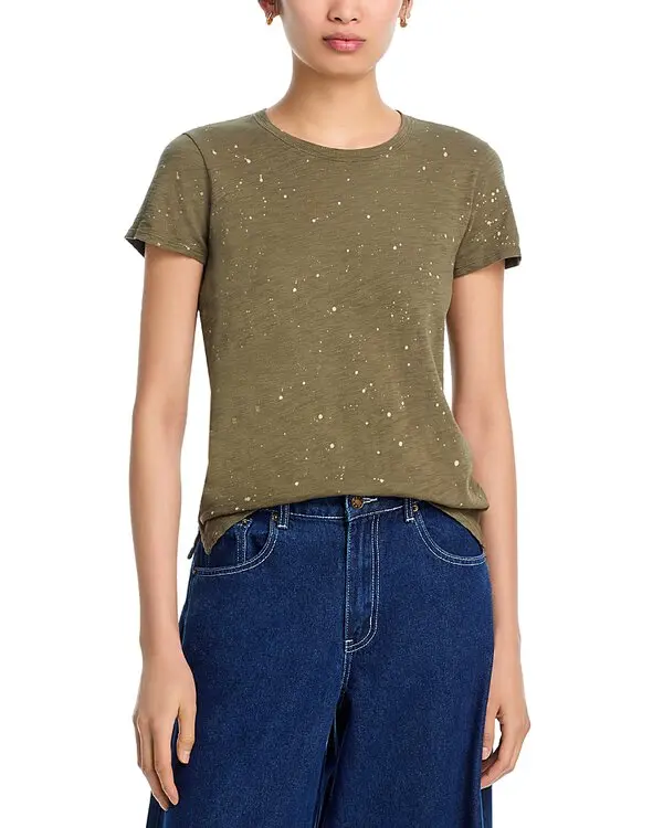 ATM Anthony Thomas Melillo Slub Knit Tee - Army/faded Dune