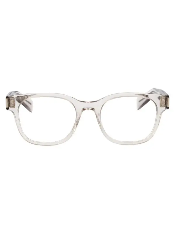 Saint Laurent Full Rim Optical Glasses - Beige-beige-transparent