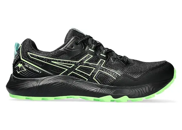 Asics Gel-sonoma 7in Sneaker - Black/illuminate Green