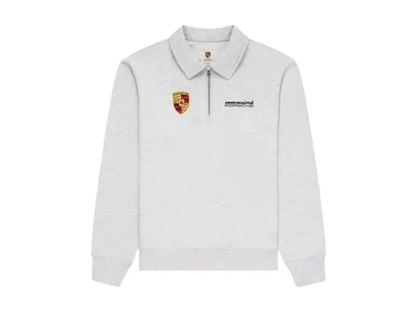 Aimé Leon Dore X Porsche 993 Turbo Quarter Zip Pullover - Silver Mix