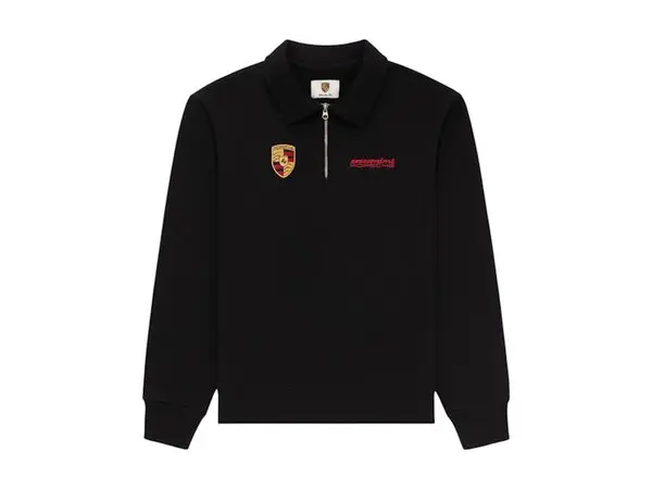 Aimé Leon Dore X Porsche 993 Turbo Quarter Zip Pullover - Jet Black