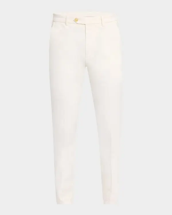 Canali Straight Flat-front Trousers