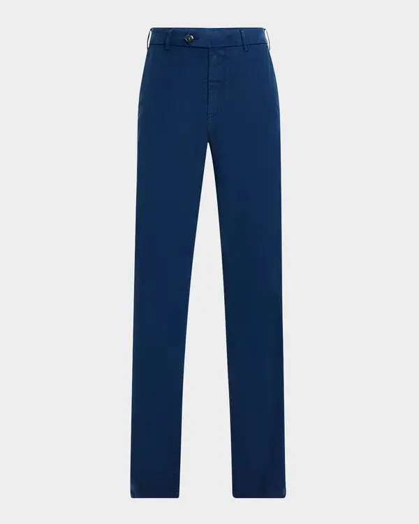Canali Straight Flat-front Trousers